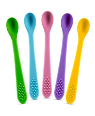 Sperric Baby Spoons First Stage Silicone Baby Spoon – Self Feeding Baby ...