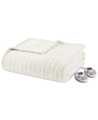Premier Comfort Textured Fleece Heated Blanket, King - Macy's