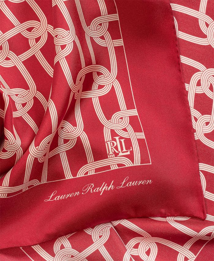 Lauren Ralph Lauren Chain Link Square Scarf - Macy's