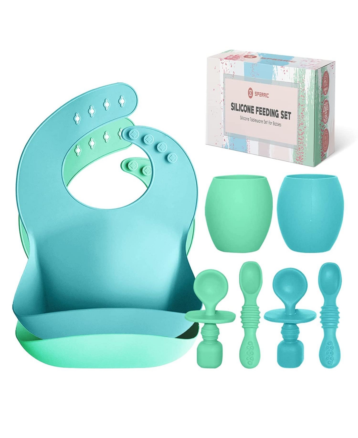 Click here for Sperric Toddler Silicone Feeding Set Led Weaning U... prices