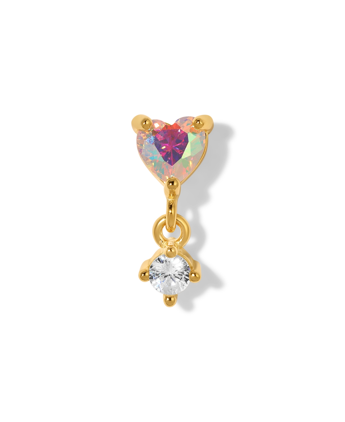 Click here for Girls Crew Crystal Love Bubble Flat Back Earring -... prices