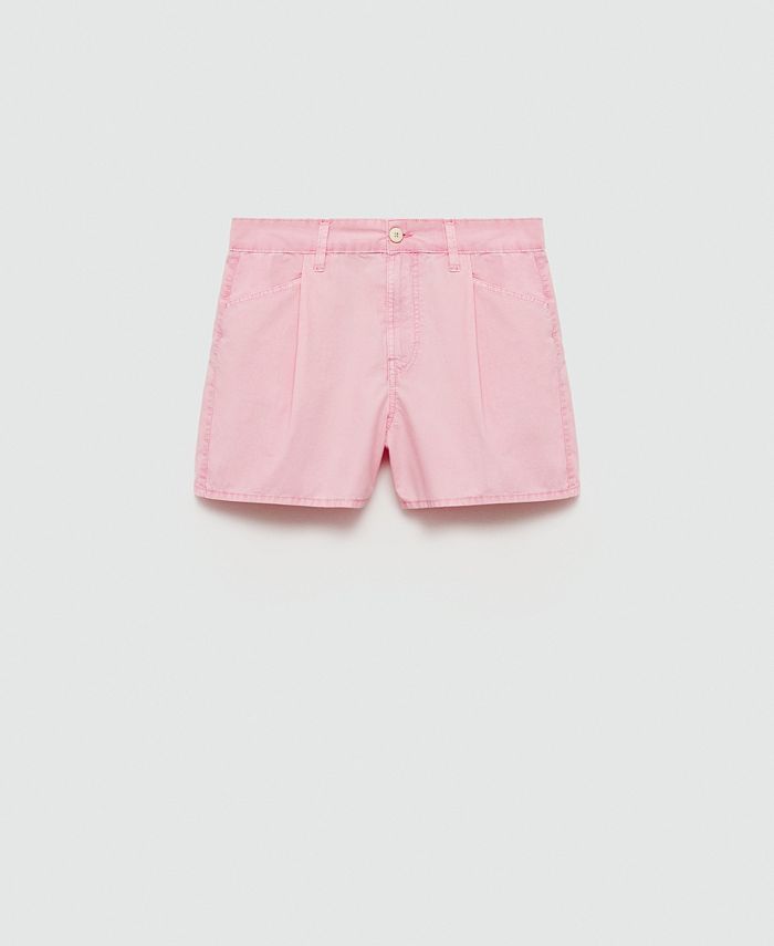 MANGO Women's Straight Denim Shorts - Macy's