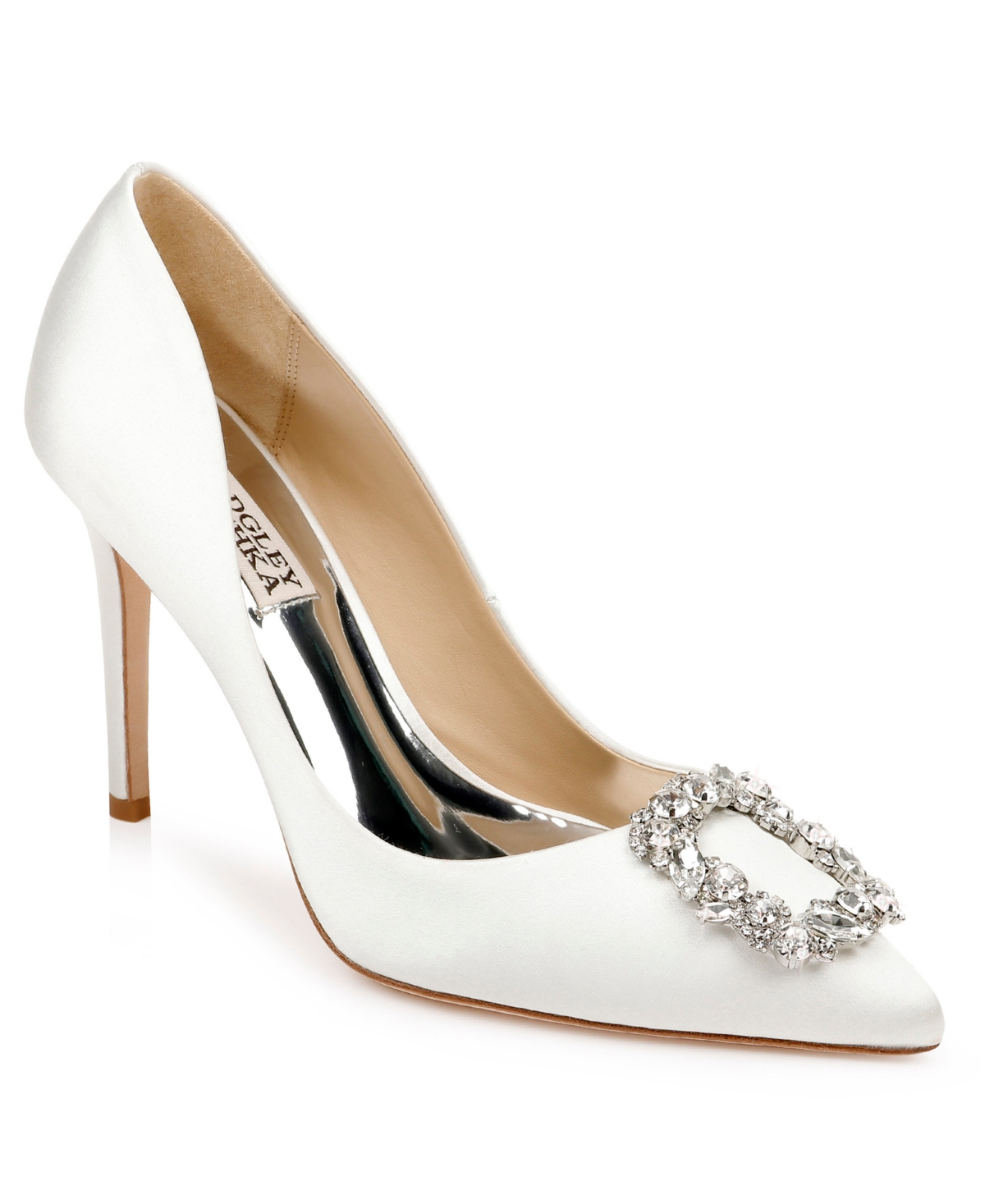 Click here for Badgley Mischka Womens Cher Evening Pumps - White prices