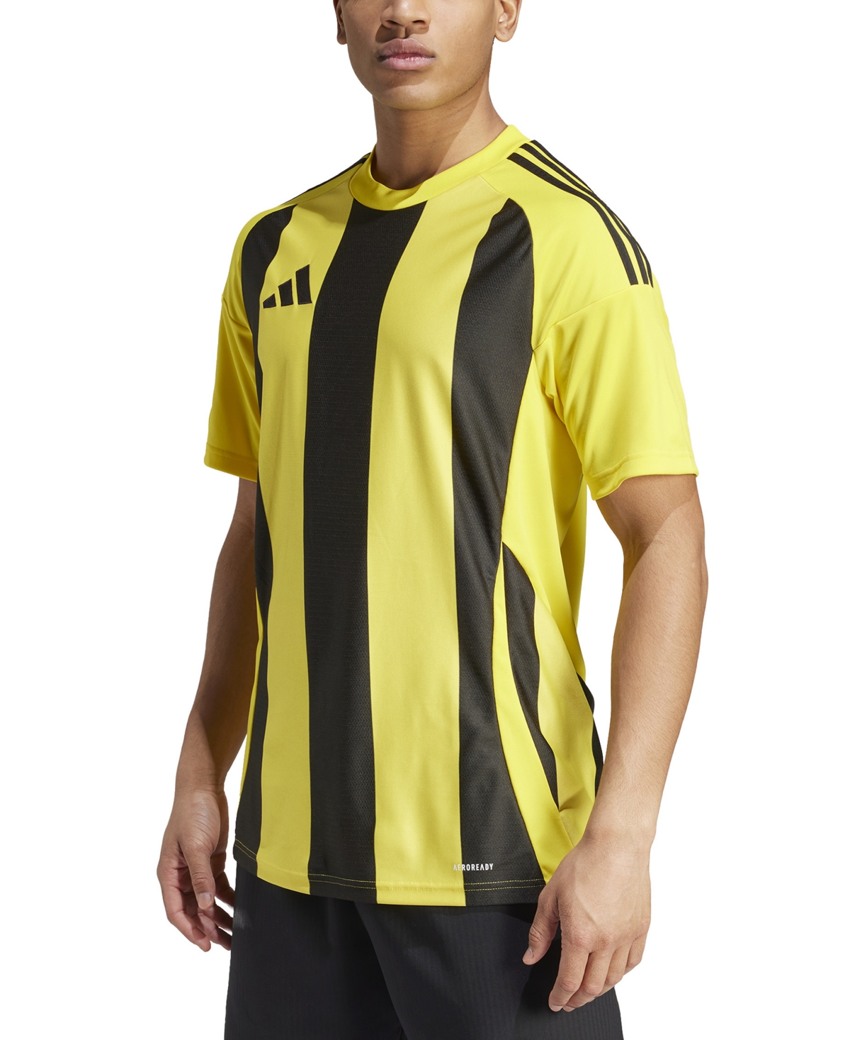 Click here for adidas Mens Stripe Logo Jersey T-Shirt - Yellow /... prices