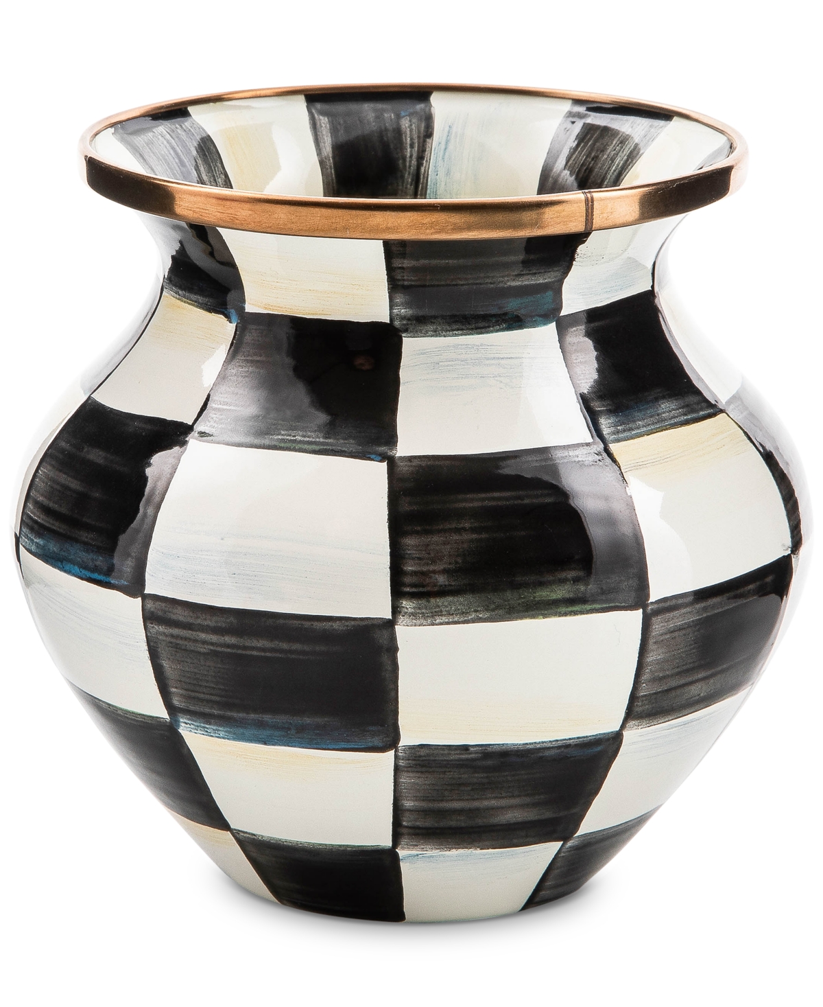 Click here for Mackenzie-Childs Courtly Check Enamel Vase prices