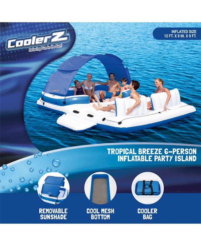 Bestway Hydro-Force Tropical Breeze 6 Person Inflatable Party Island ...