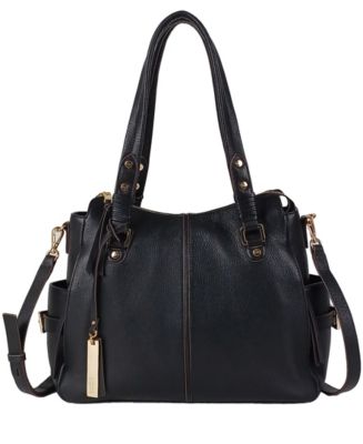 LODIS Farley Leather Satchel Bag - Macy's