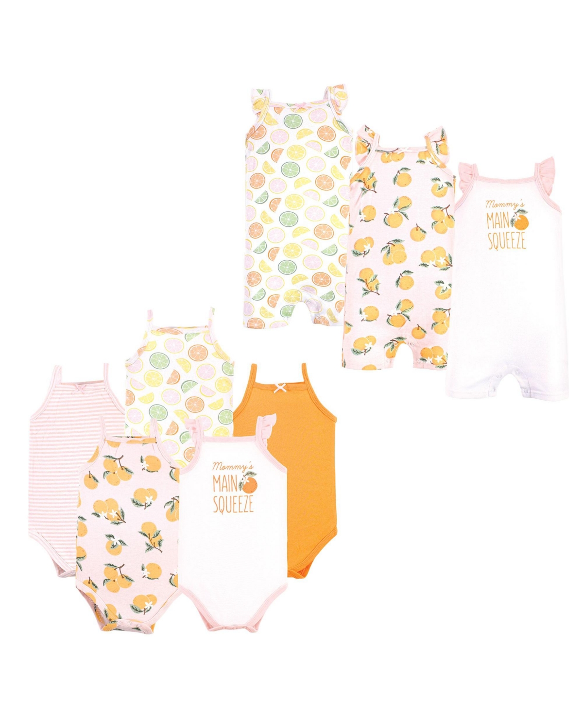 Click here for Hudson Baby Baby Girls Hudson Cotton Bodysuits and... prices
