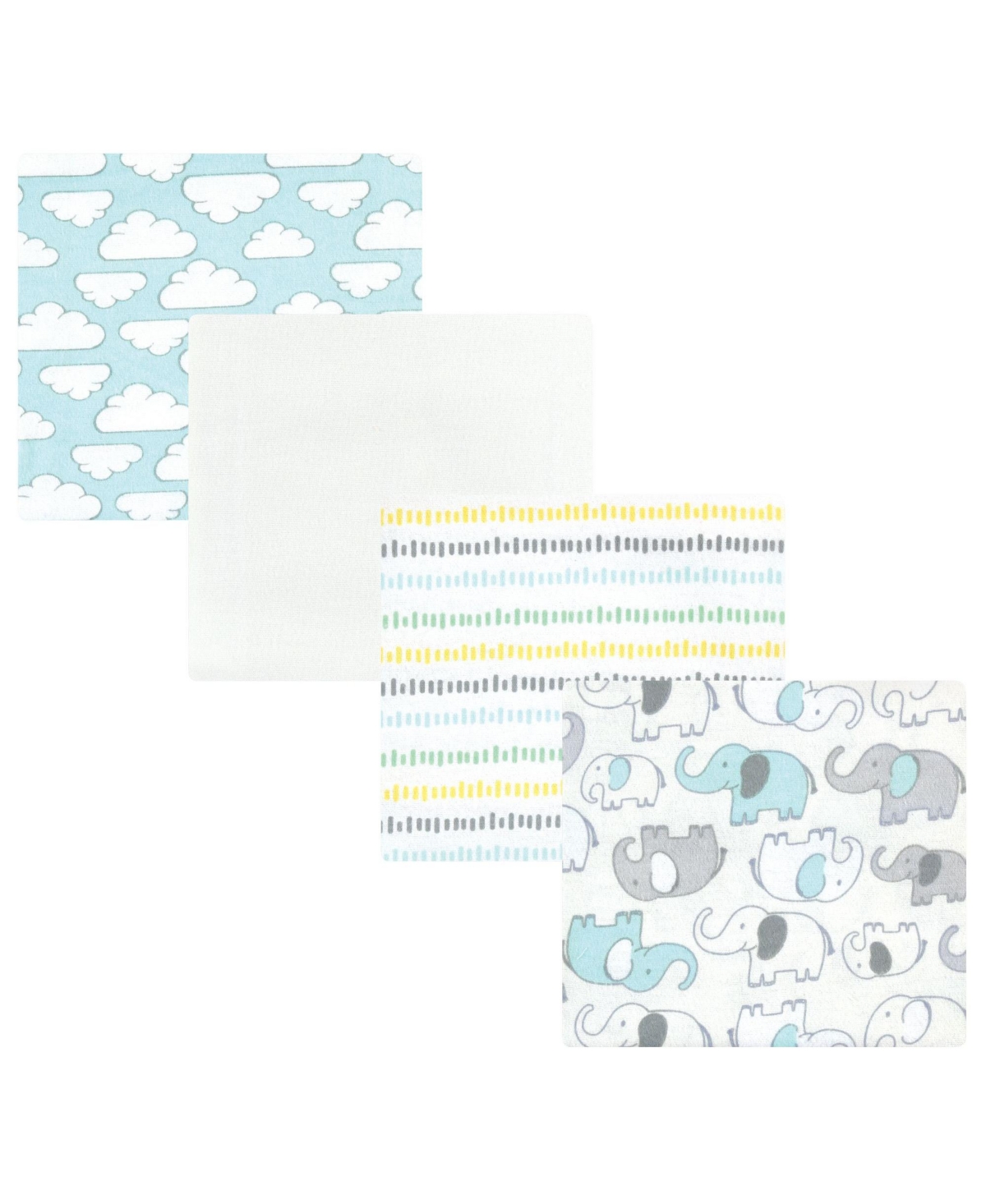 Click here for Hudson Baby Unisex Four-Pack Flannel Infant Receiv... prices