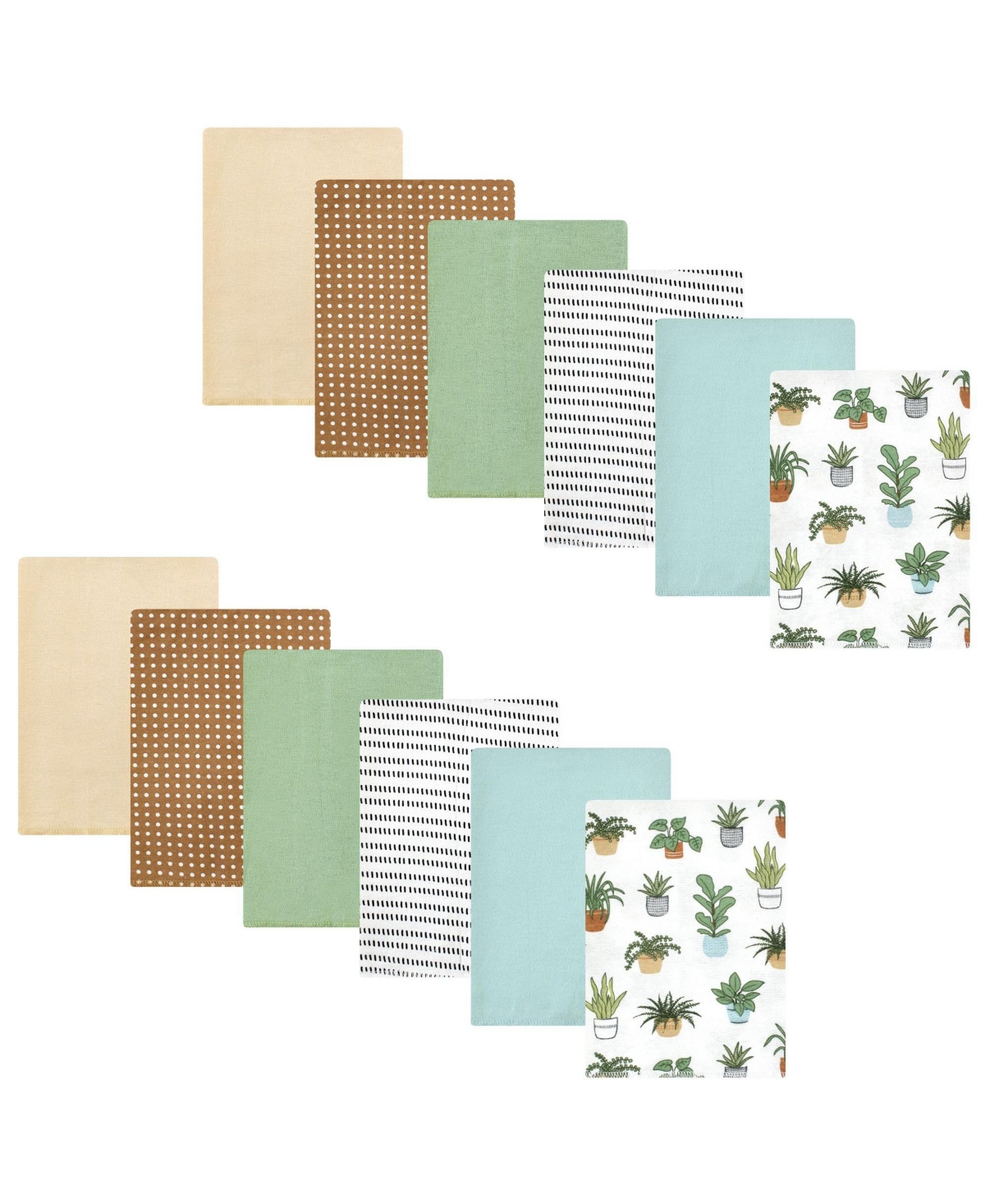 Click here for Hudson Baby Unisex 12-Count Flannel Burp Cloths (C... prices