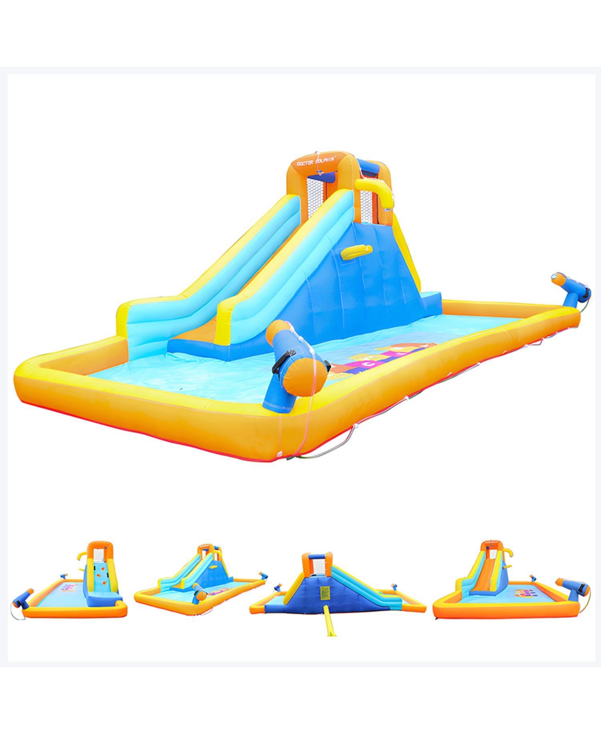 Click here for Sugift Inflatable Water Slide Park Kids Splash Poo... prices