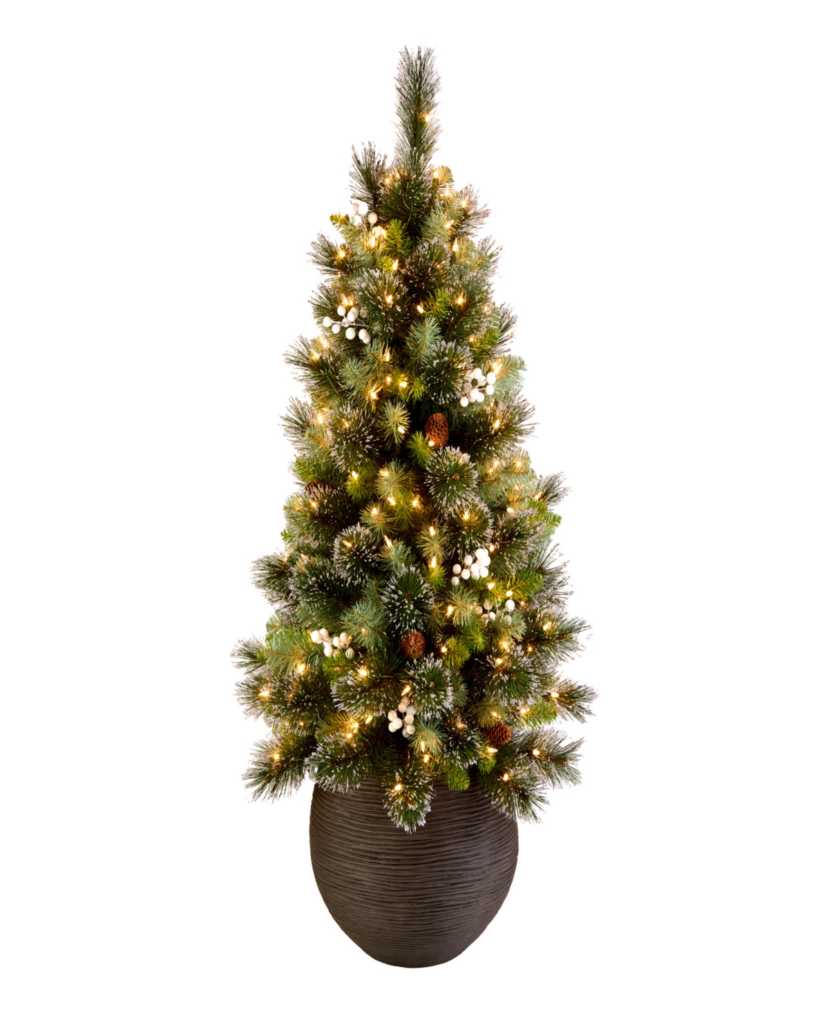 Click here for National Tree Company Glittery Crestwood Tree  4 f... prices