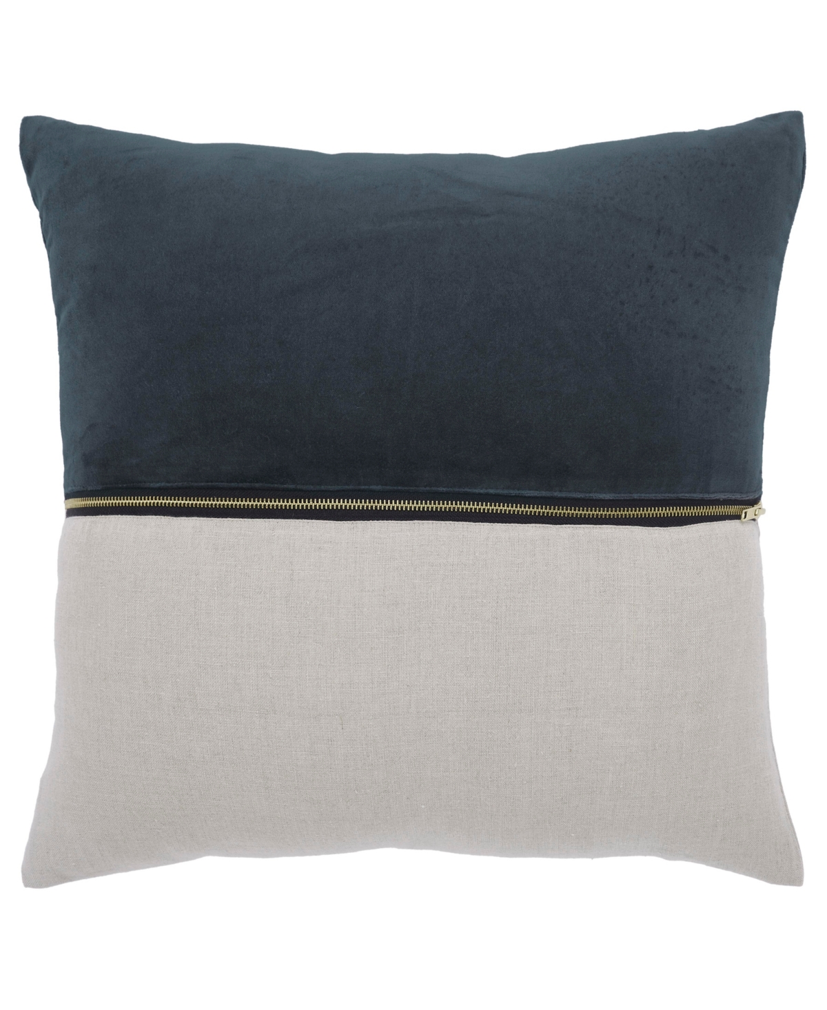 Click here for Ihi Home Velvet Linen Zipper Pillow  20Sq - Charco... prices