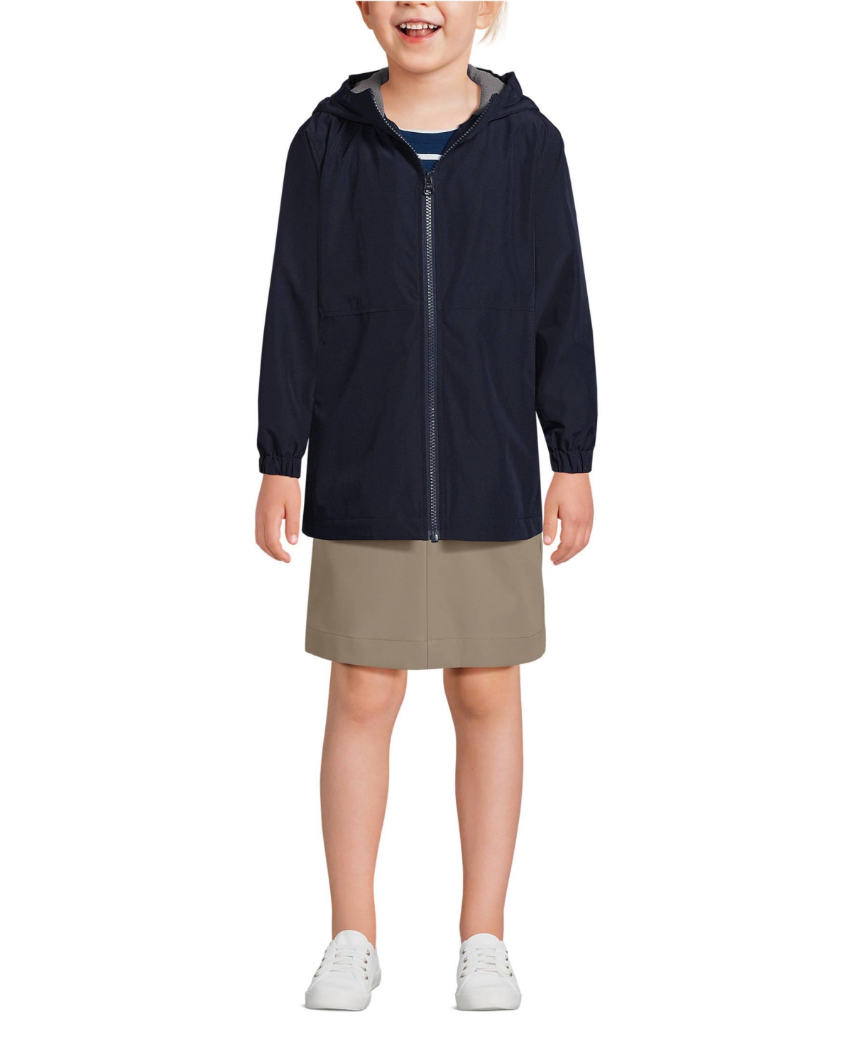 Click here for Lands End Girls Rain Jacket - Classic navy prices