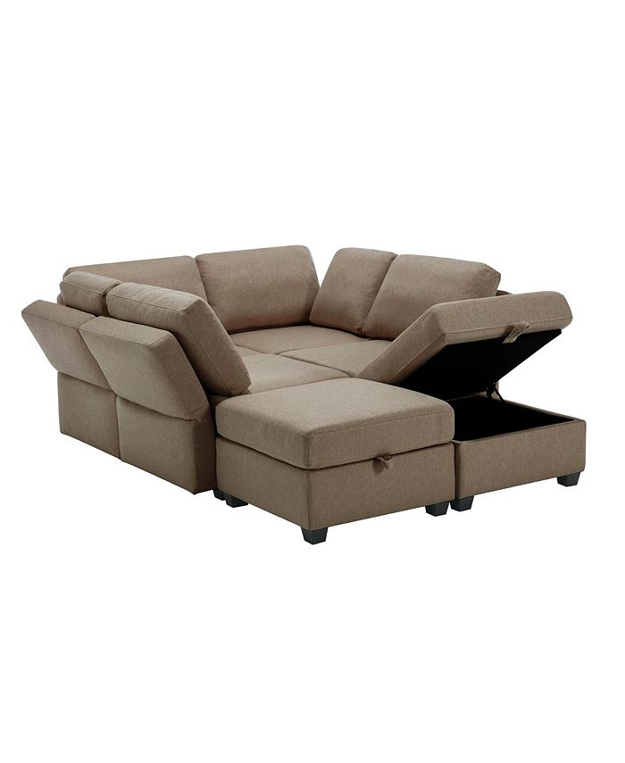 Simplie Fun Modular Storage Sofa with Adjustable Backs and Arms - Macy's