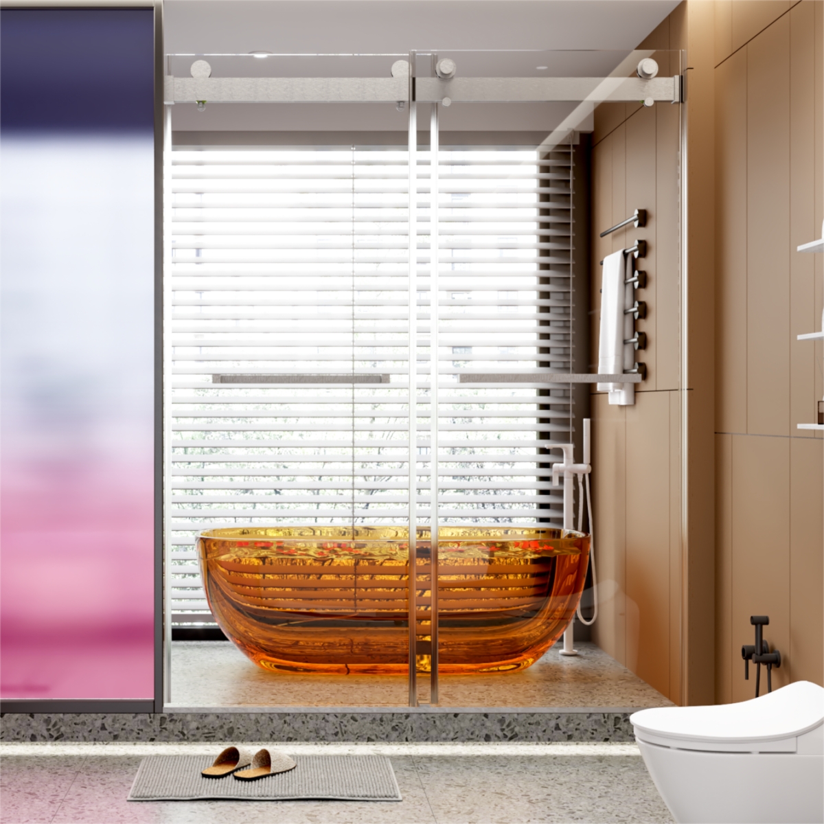 Click here for Streamdale 56-60" Double Sliding Soft-Close S... prices