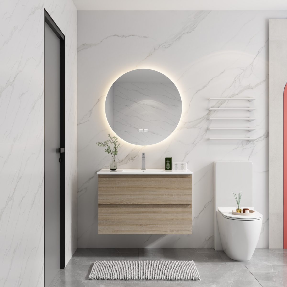 Click here for Streamdale 36" Wood Grain Vanity with Ceramic... prices
