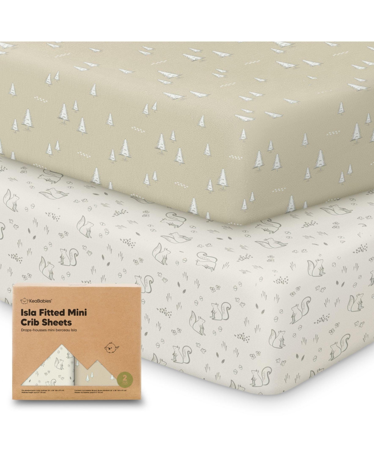 Click here for KeaBabies 2-Pack Mini Crib Sheets  Pack and Play S... prices