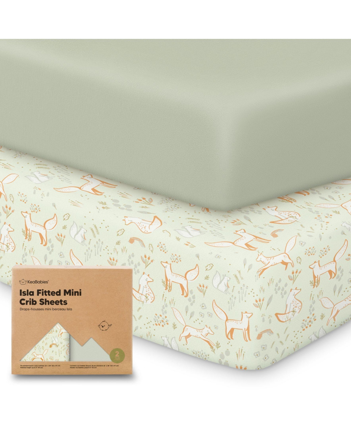 Click here for KeaBabies 2-Pack Mini Crib Sheets  Pack and Play S... prices