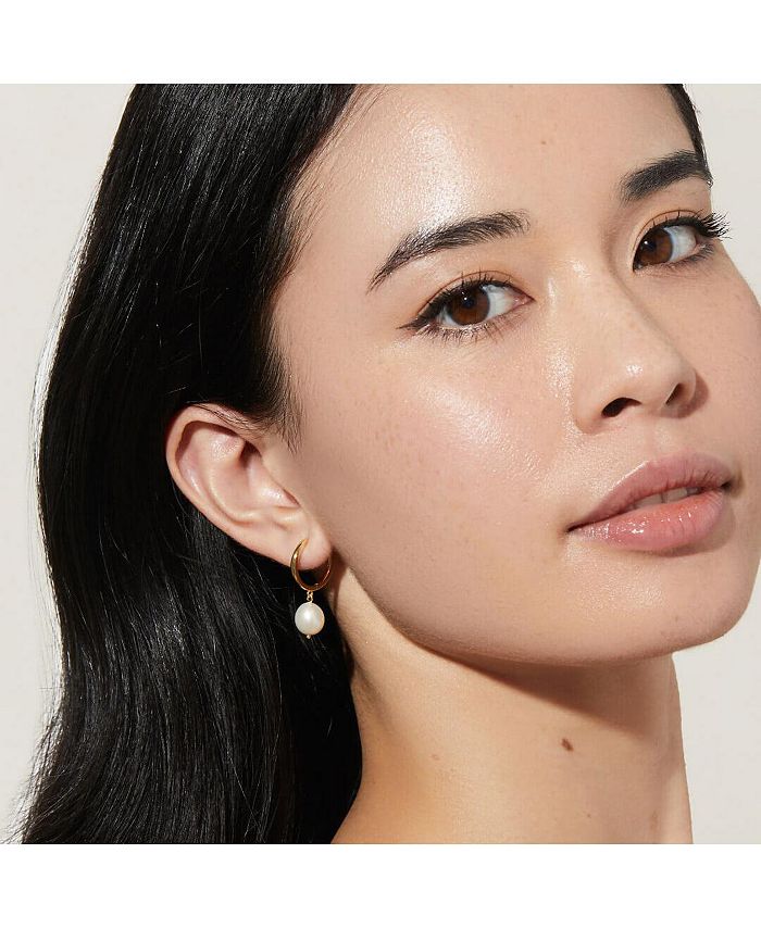 Ana Luisa Pearl Hoops - Medium Frida - Macy's