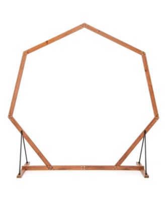 Slickblue Wooden Wedding Arch Solid Wood Arbor Backdrop Stand for ...