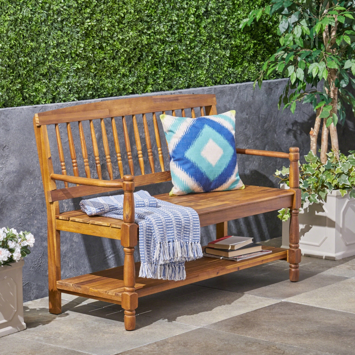 Click here for Streamdale Farmhouse Bench With Shelf Timeless Bea... prices