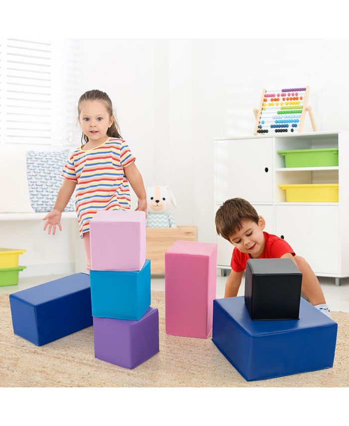 Slickblue Kids 7-Piece Foam Building Blocks Kids-Colorful - Macy's