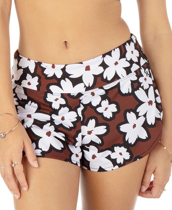 Hurley Women's Bold Daisy Printed Board Shorts - Macy's