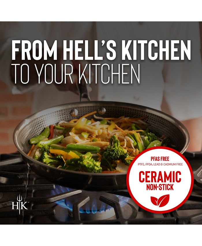 Hell's Kitchen Ceramic Hybrid 5-Pc. Nonstick Cookware Set - Macy's
