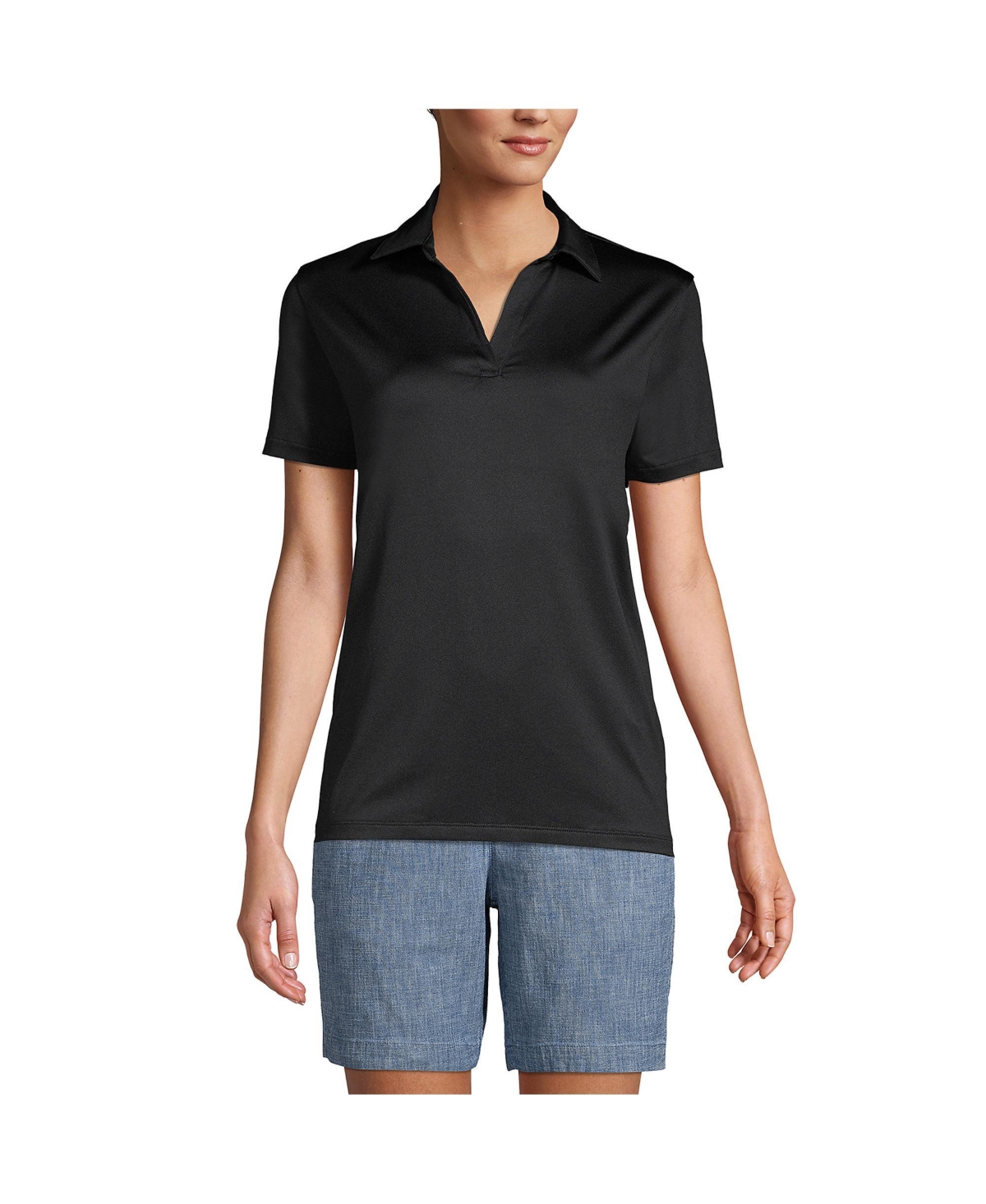 Click here for Lands End Womens Short Sleeve Rapid Dry Sport Neck... prices