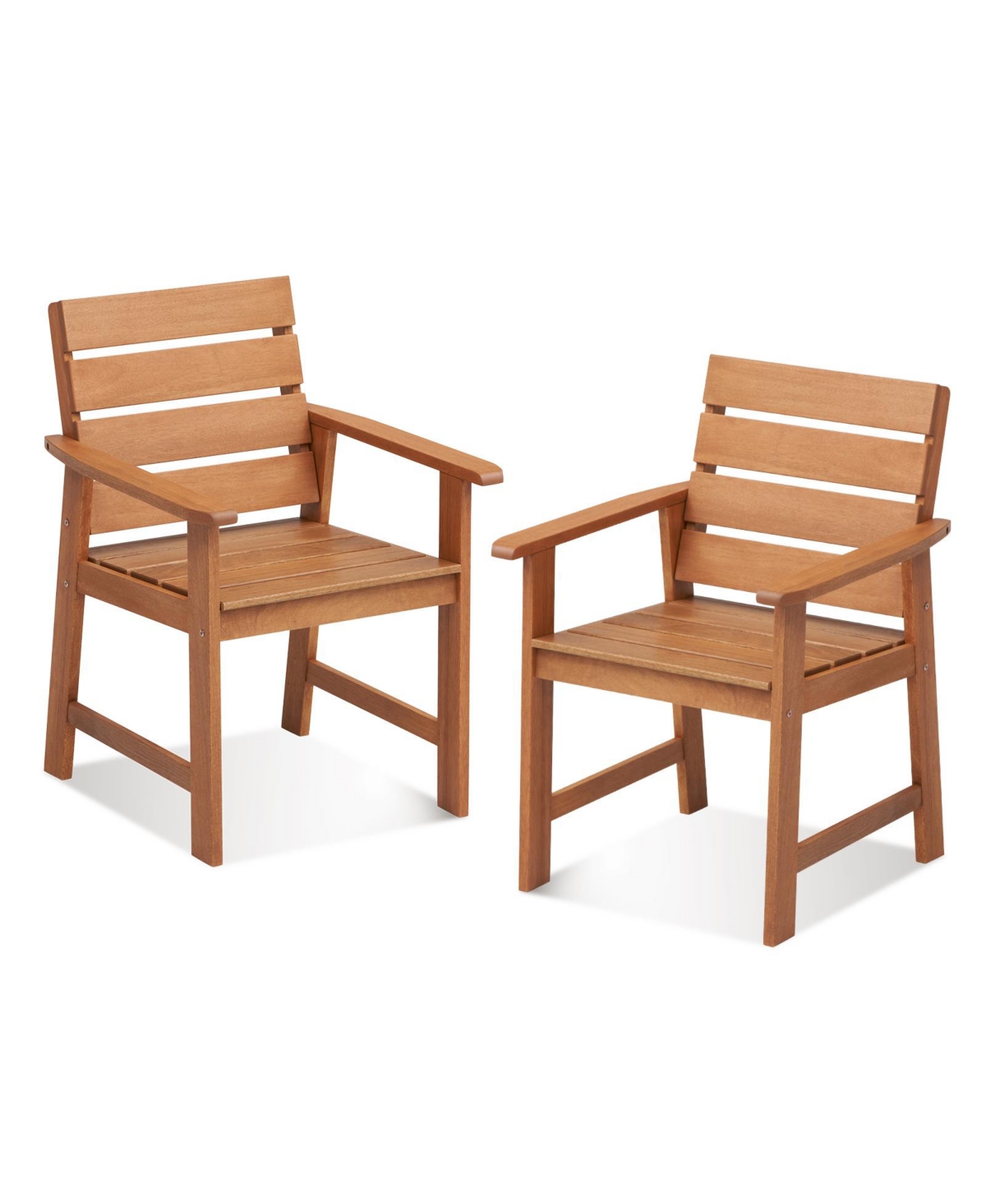 Click here for Vebreda 2 Piece Patio Hardwood Chair with Slatted... prices