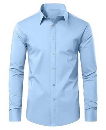 Blue Ice Men's Long Sleeve Classic Dress Shirt - Macy's