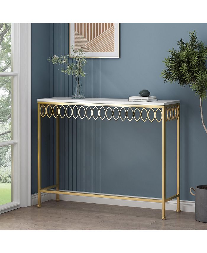 Simplie Fun Glamorous Modern Console Table with Open Frame for Entryways - Macy's