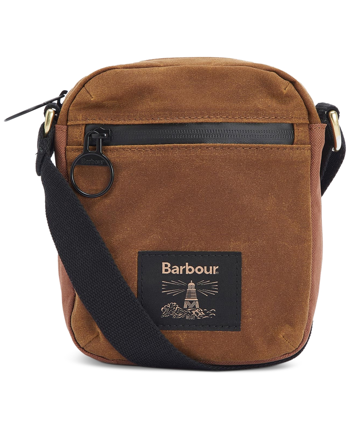 Click here for Barbour Mens Field Wax Logo Crossbody Bag - Tan/bl... prices
