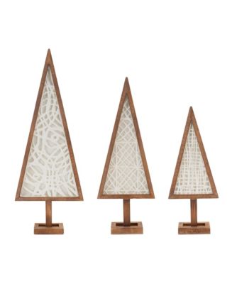 Slickblue Decorative Framed Tree Art for Festive Holiday Display (Set ...