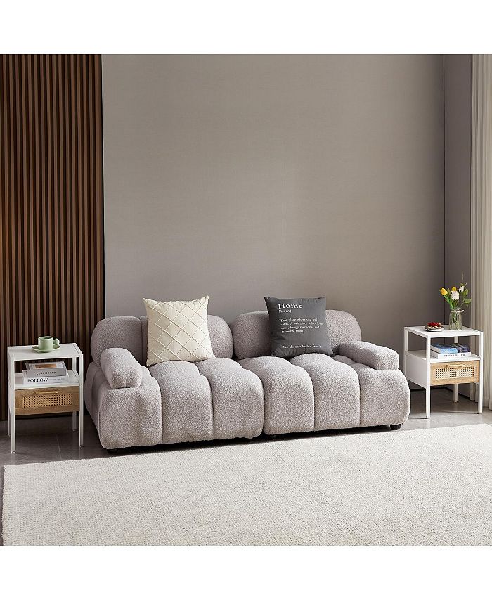 Simplie Fun 2-Piece Rattan End Tables, Modern Nightstand - Macy's