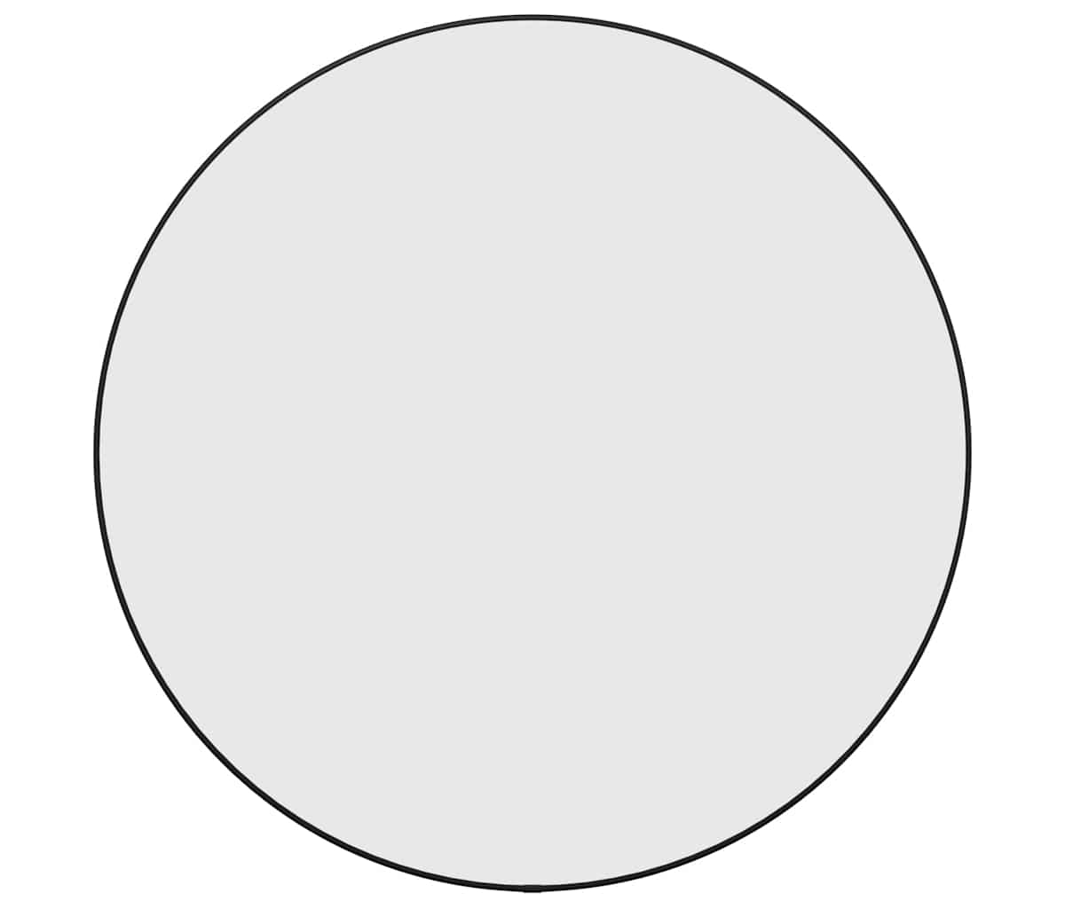 Click here for vidaXL Wall Mirror Black 23.6 Round - Black prices