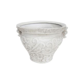Antique White Concrete Planter For Indoor/Outdoor Use - Macy's