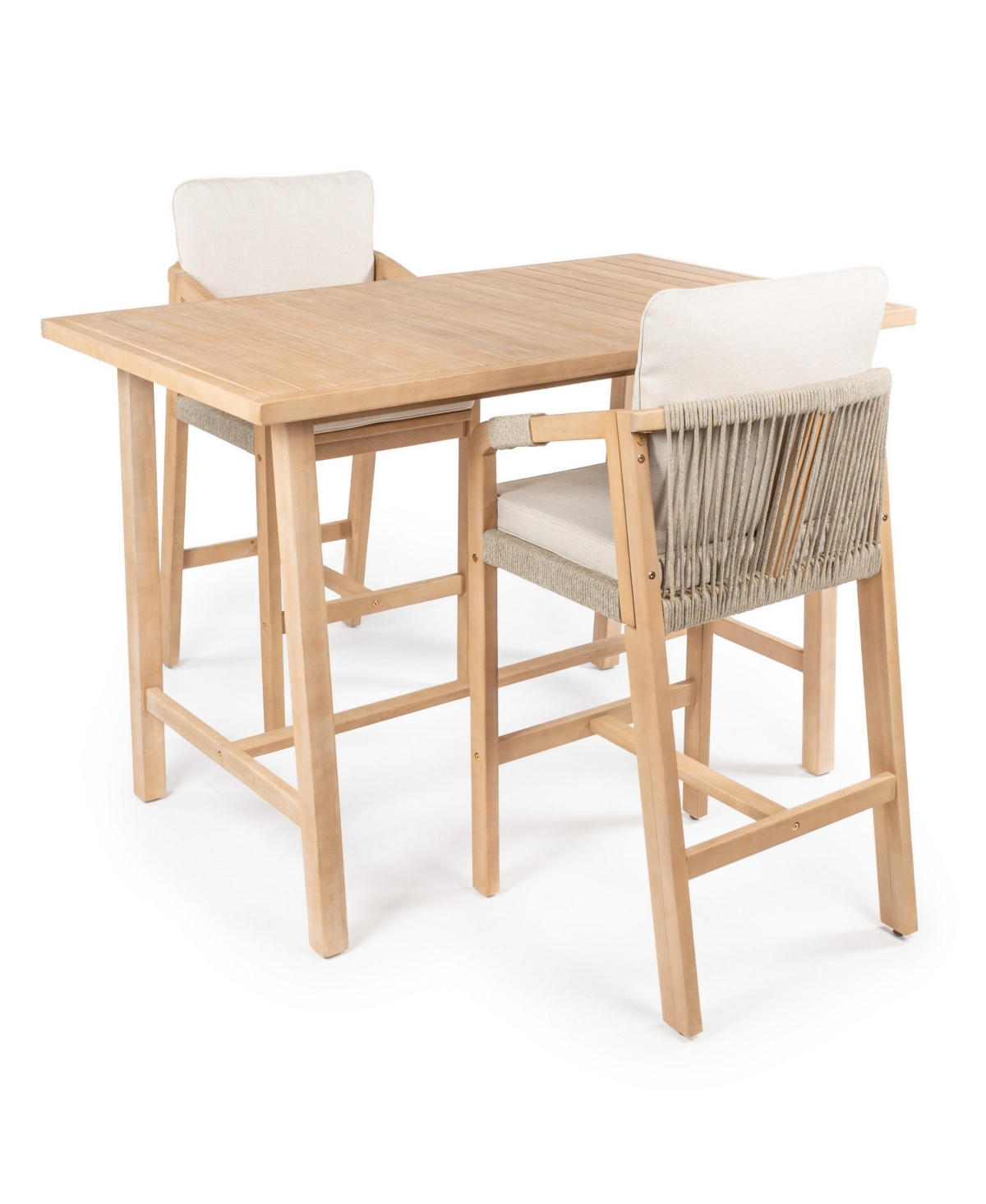Click here for Porto Modern Coastal 3-Piece Acacia Wood Outdoor S... prices