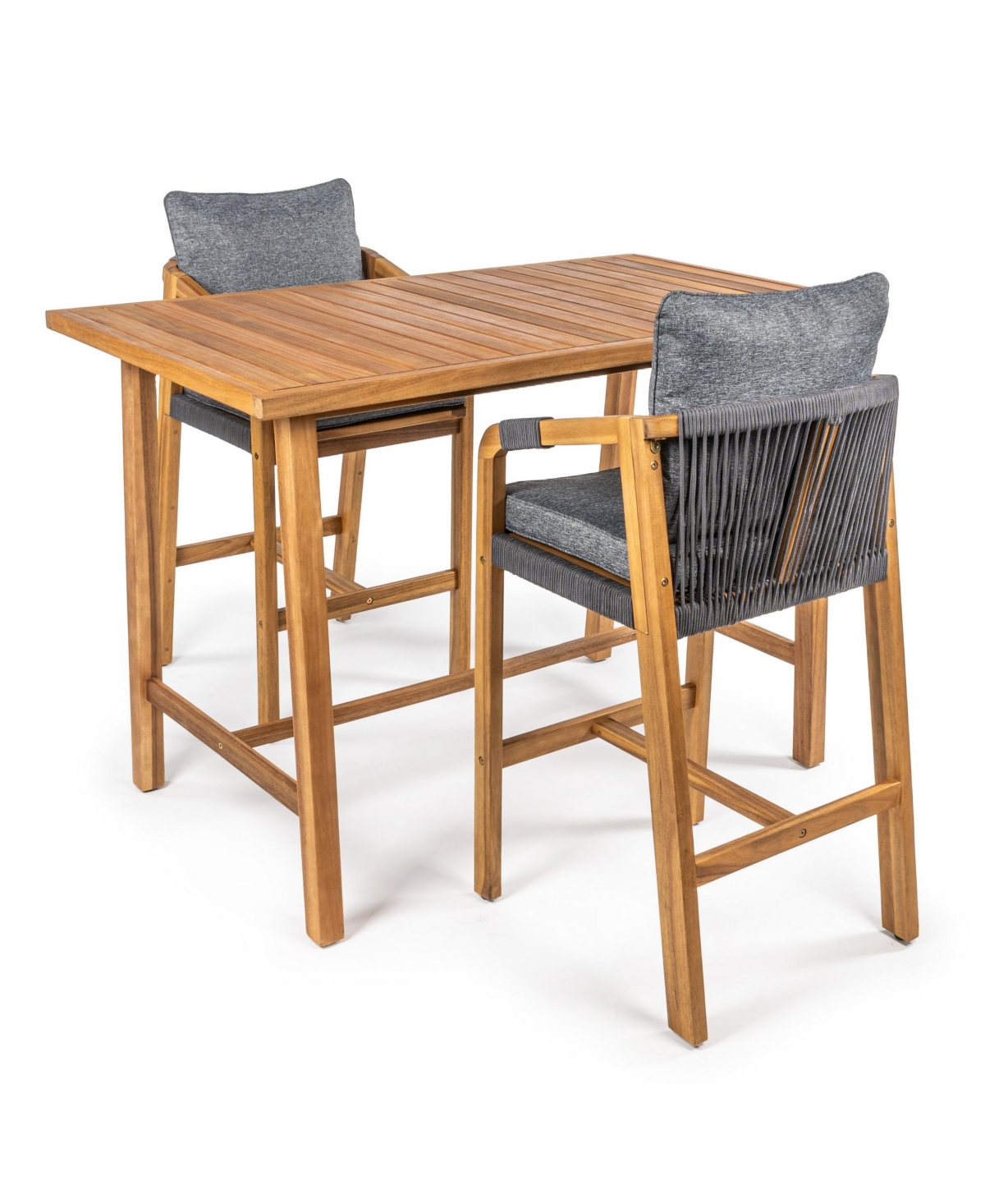 Click here for Porto Modern Coastal 3-Piece Acacia Wood Outdoor S... prices
