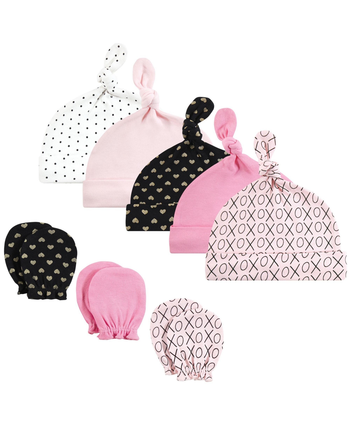 Click here for Hudson Baby Baby Girls Hudson 8Pk Knotted Cap/Scra... prices