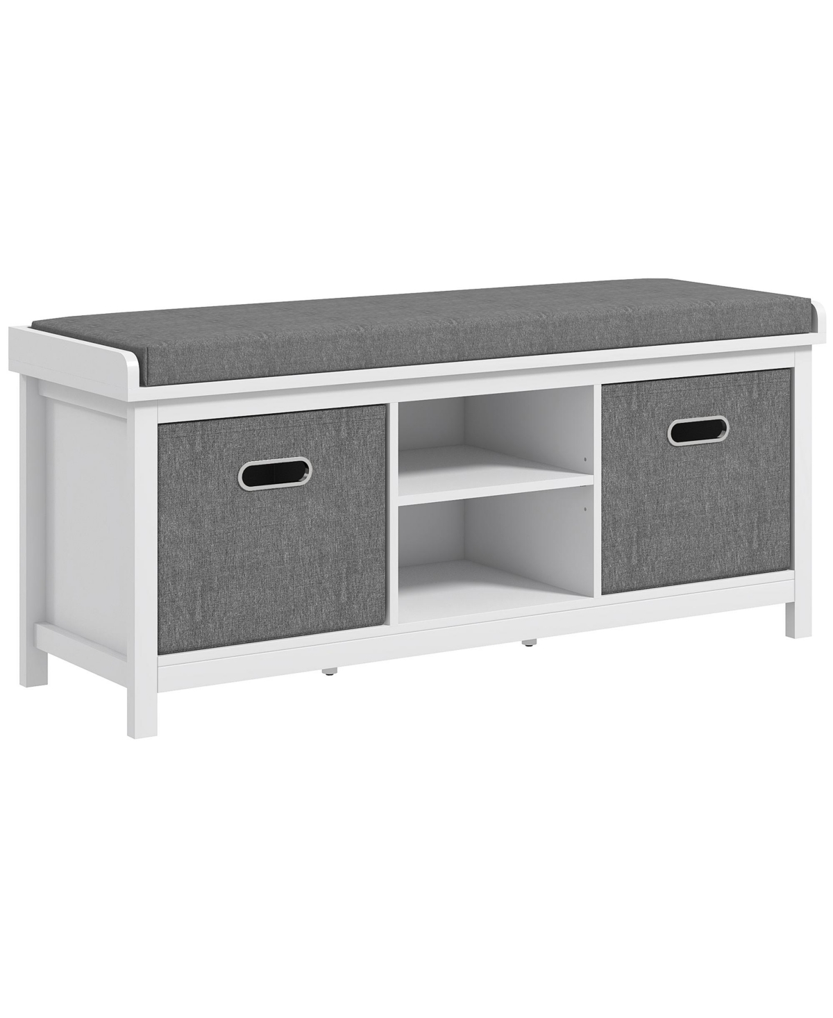Click here for Homcom Storage Shoe Bench with Cushion  Fabric Dra... prices
