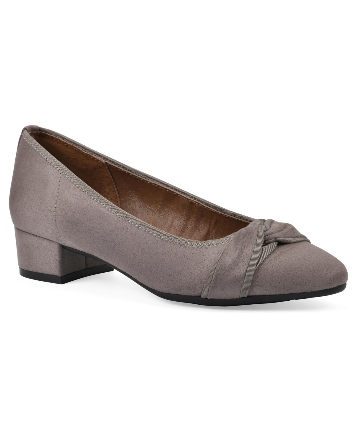 Click here for White Mountain Womens Bordeaux Low Block Heel Pump... prices