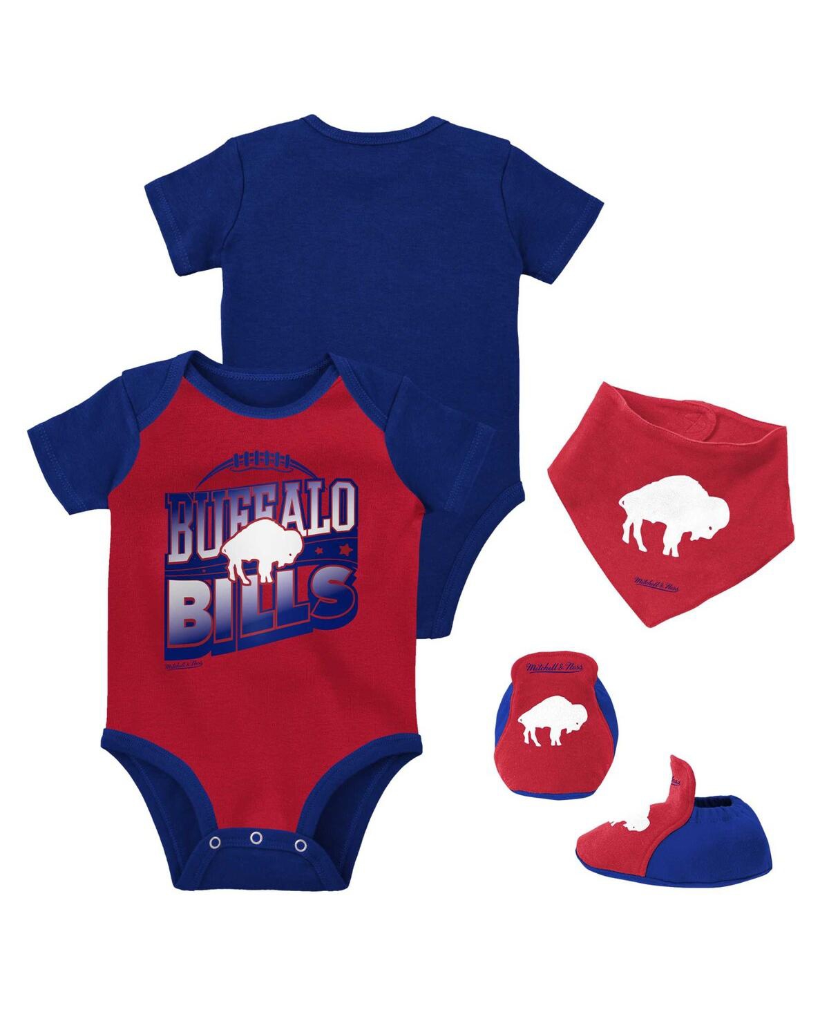 Click here for Mitchell & Ness Baby Boys and Girls Red/Royal Buff... prices