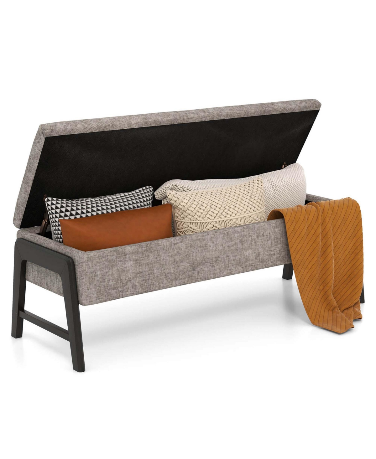 Click here for Tufted Ottoman Bench Modern Storage Bench with Hig... prices