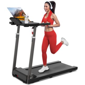 Streamdale Furniture Adjustable Height Foldable Treadmill with Desk for ...