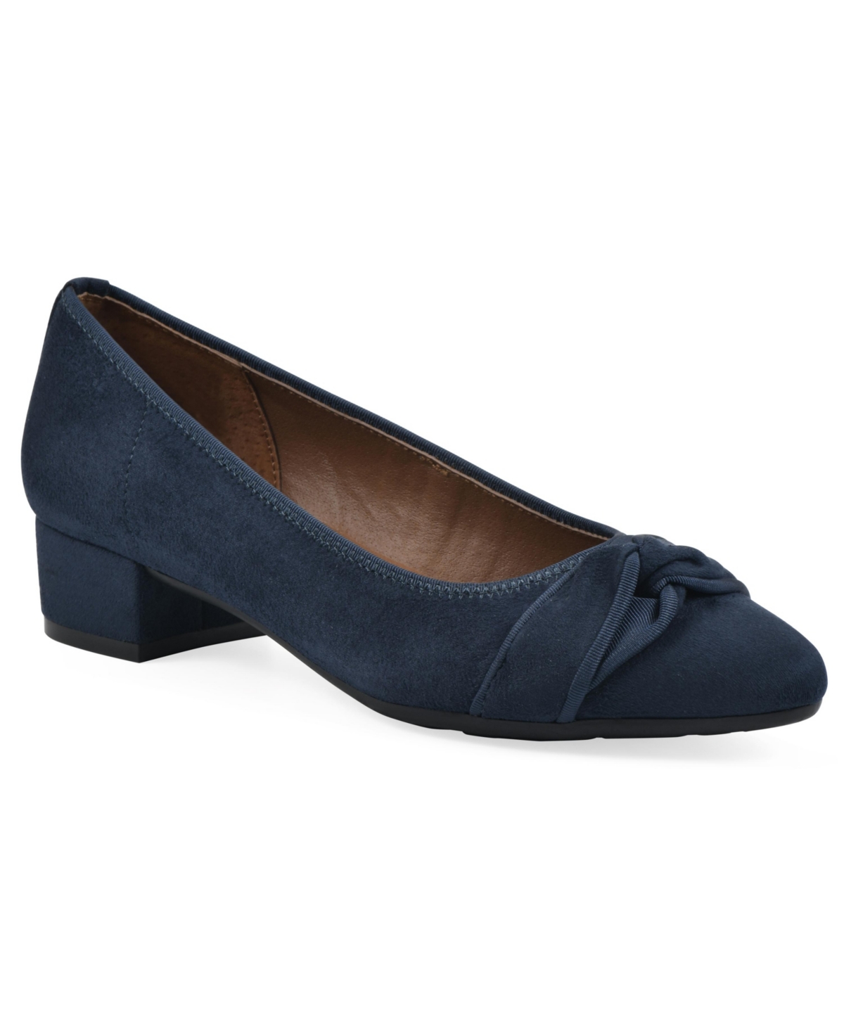 Click here for White Mountain Womens Bordeaux Low Block Heel Pump... prices