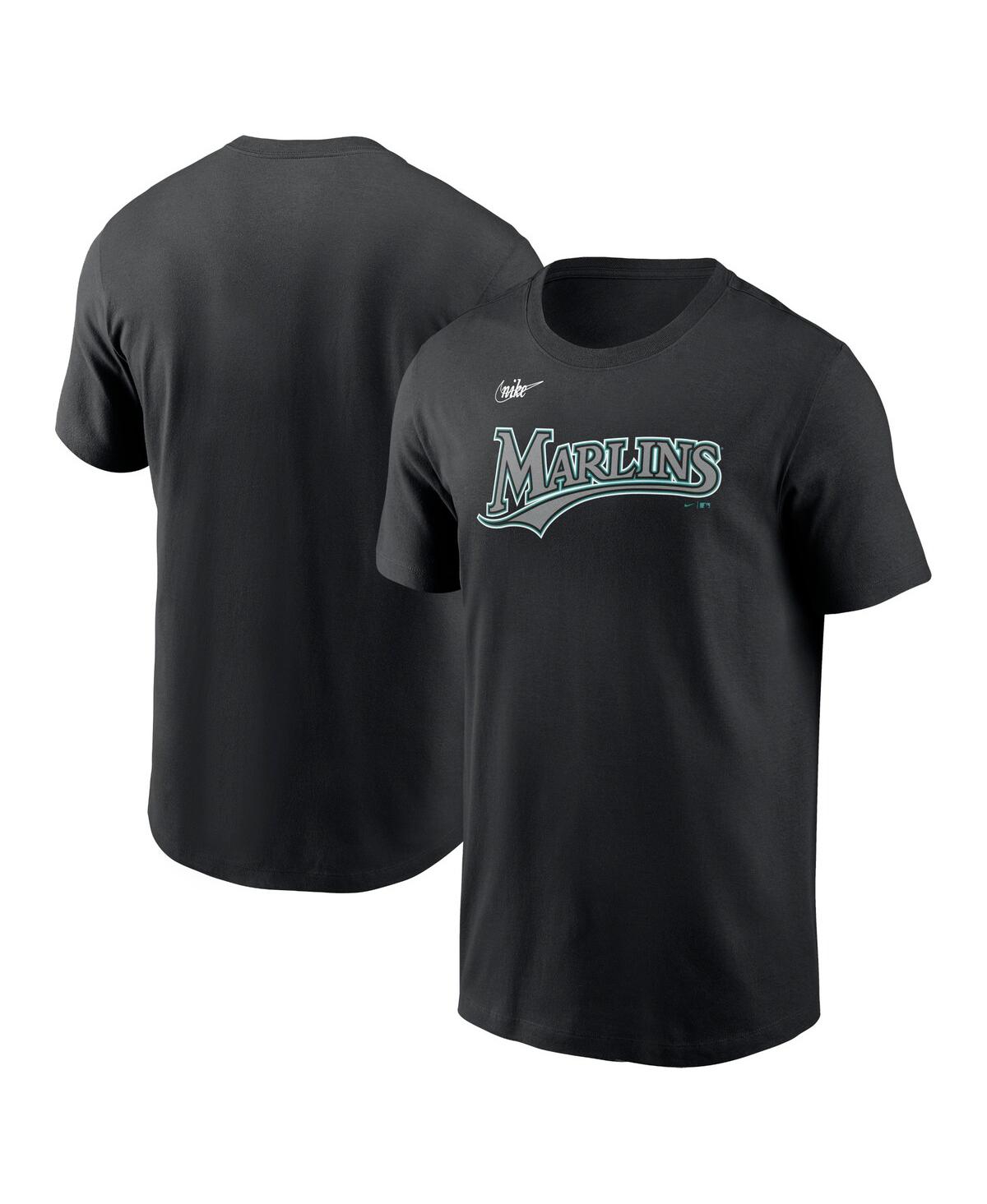 Click here for Nike Mens Black Florida Marlins Cooperstown Wordma... prices