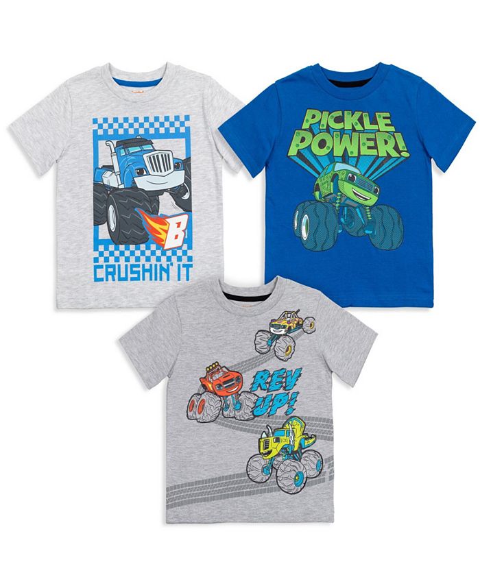 Blaze and the Monster Machines Boys Pickle Crusher Blaze Stripes Zeg ...