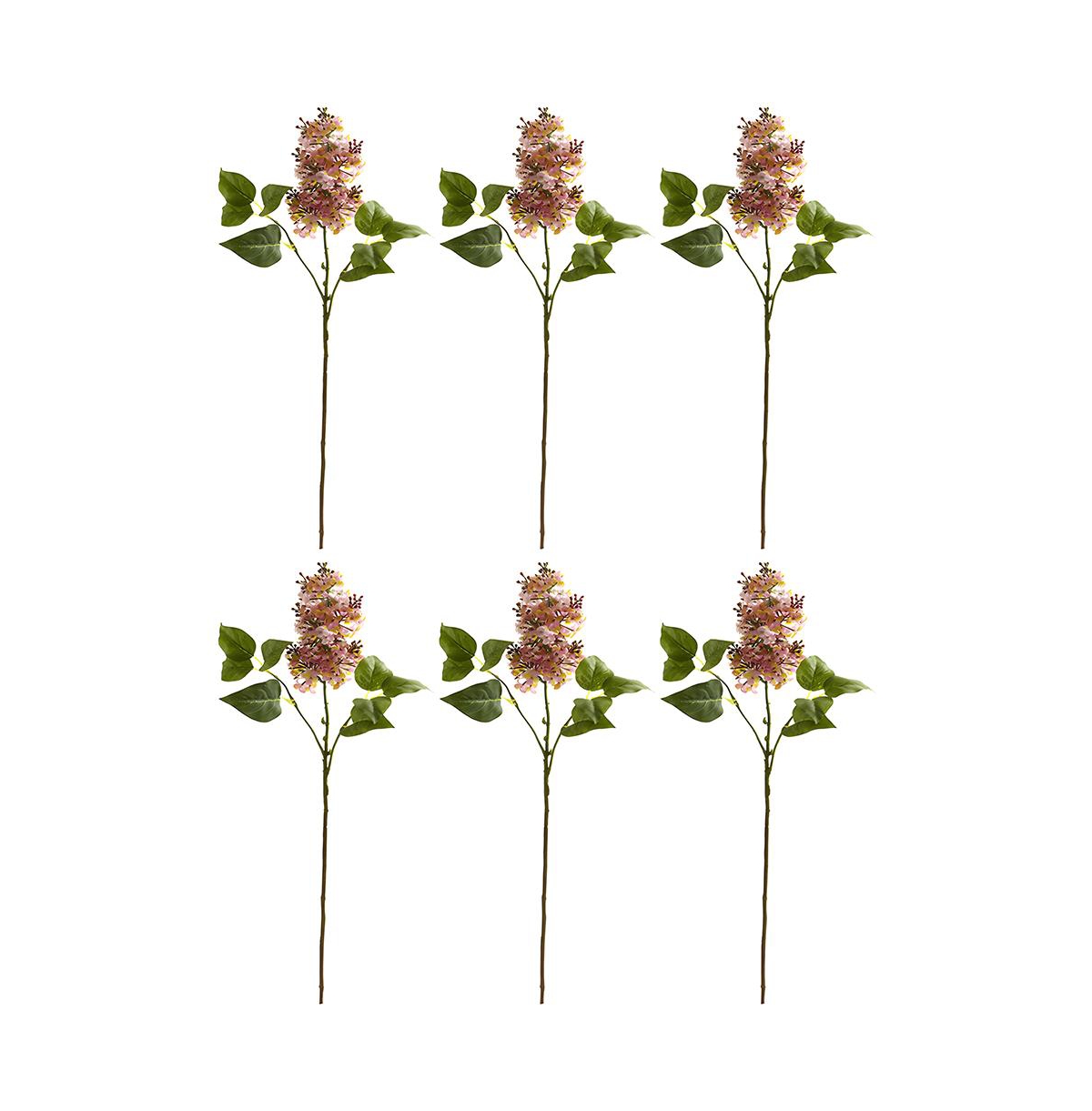 Click here for Slickblue 30 Lilac Artificial Flowers - Set of 6 F... prices